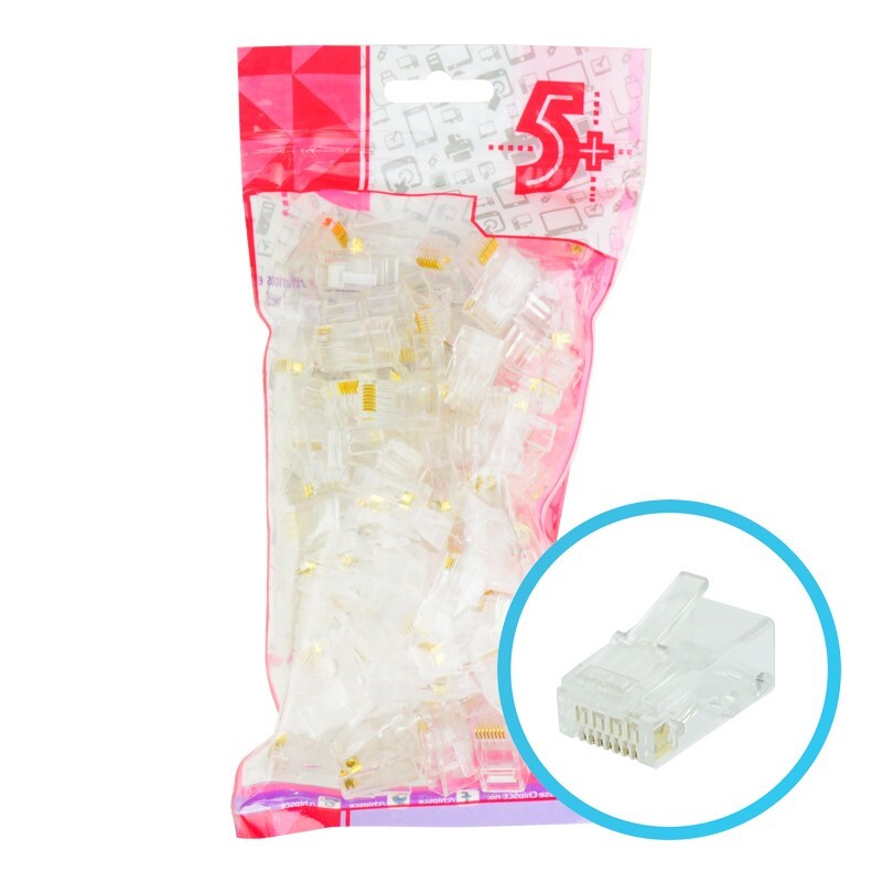 CONECTOR PLUG RJ45 8X8 CAT6E CHIP