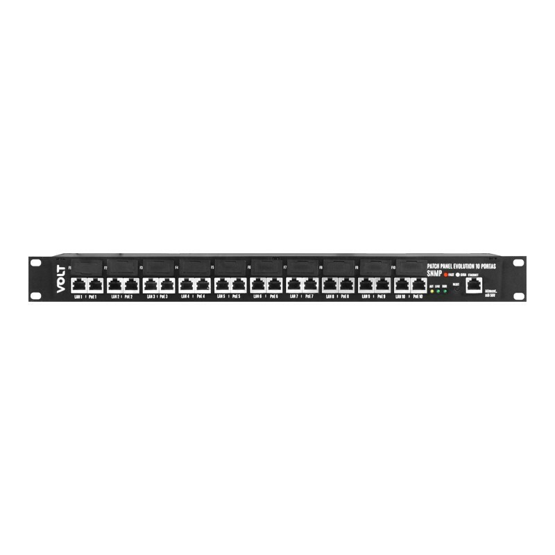 PATCH PANEL POE FAST 10P EVOLUTION (GERENCIAVEL) SNMP VOLT