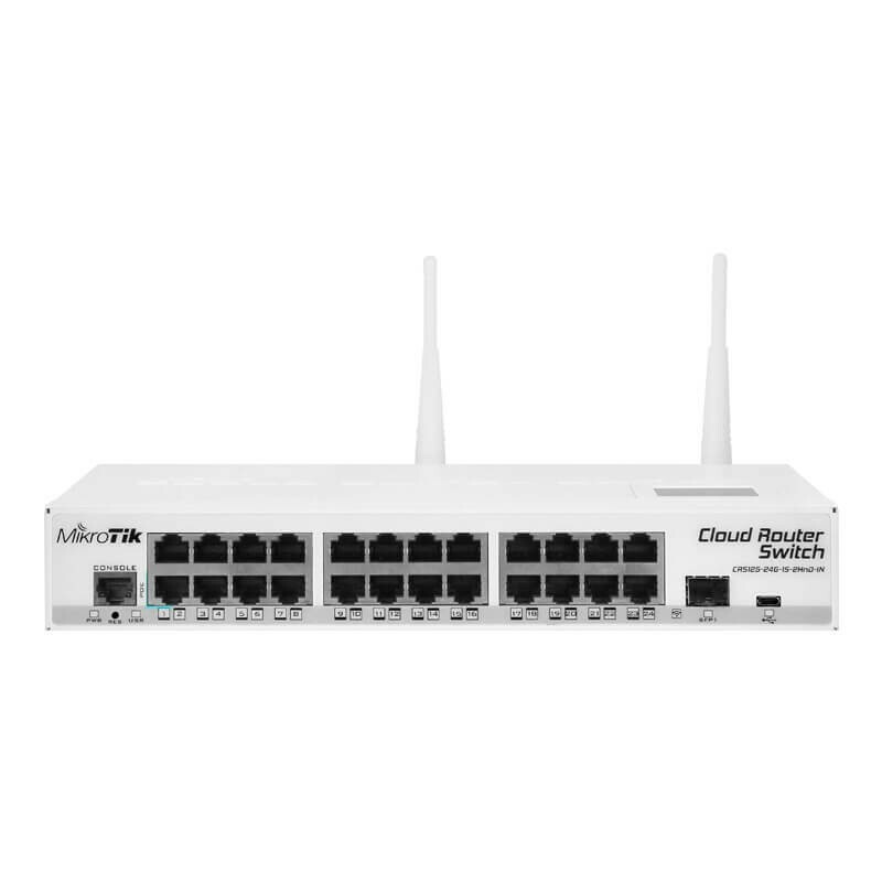 CLOUD ROUTER SWITCH - CRS125-24G-1S-2HND-IN / 24 PORTAS GIGABIT ...