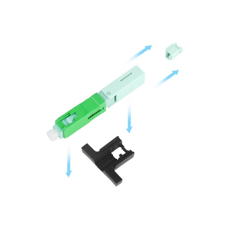CONECTOR ÓPTICO FAST DE CAMPO SC/APC VERDE