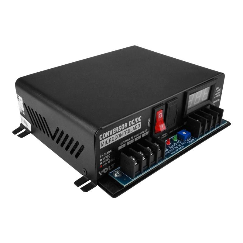 CONVERSOR DC / DC MICROCONTROLADO 48V / 24V - 10A - VOLT