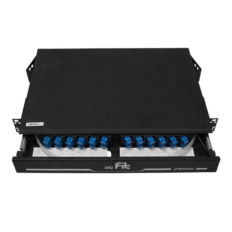DISTRIBUIDOR ÓPTICO DIO 24F SC/SM 9/125 PARA RACK 19'' 1U