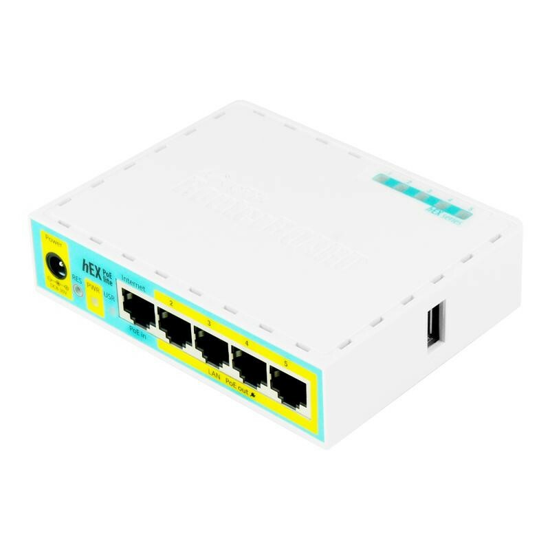 ROUTERBOARD HEX POE LITE RB750UPR2 650 MHZ - MIKROTIK