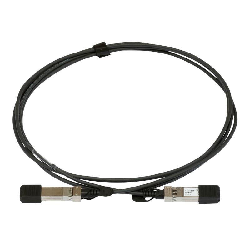 CORDÃO ÓPTICO MIKROTIK SFP+ 10G S+DA0003 CABO PARA CONEXÃO DIRETA 3M