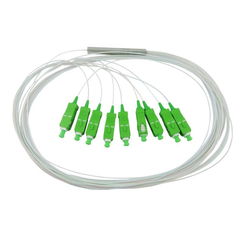 SPLITTER ÓPTICO PLC 1X8 SM G657A C/CONECTOR SC APC 900UM C/1