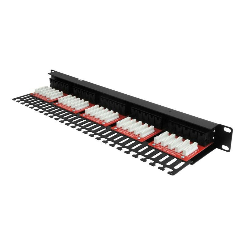 VOICE PANEL CAT.3 RJ45 Rack 19'' 50 PORTAS - MAXITELECOM